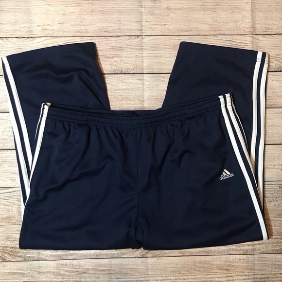 adidas | Pants & Jumpsuits | Adidas Navy Crop Track Pants | Poshmark